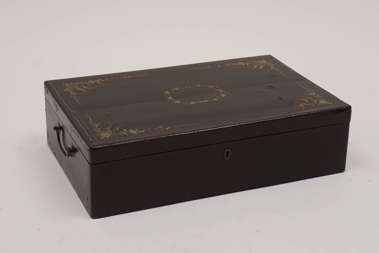 Chinese Export Lacquer Document Box For Sale at 1stDibs