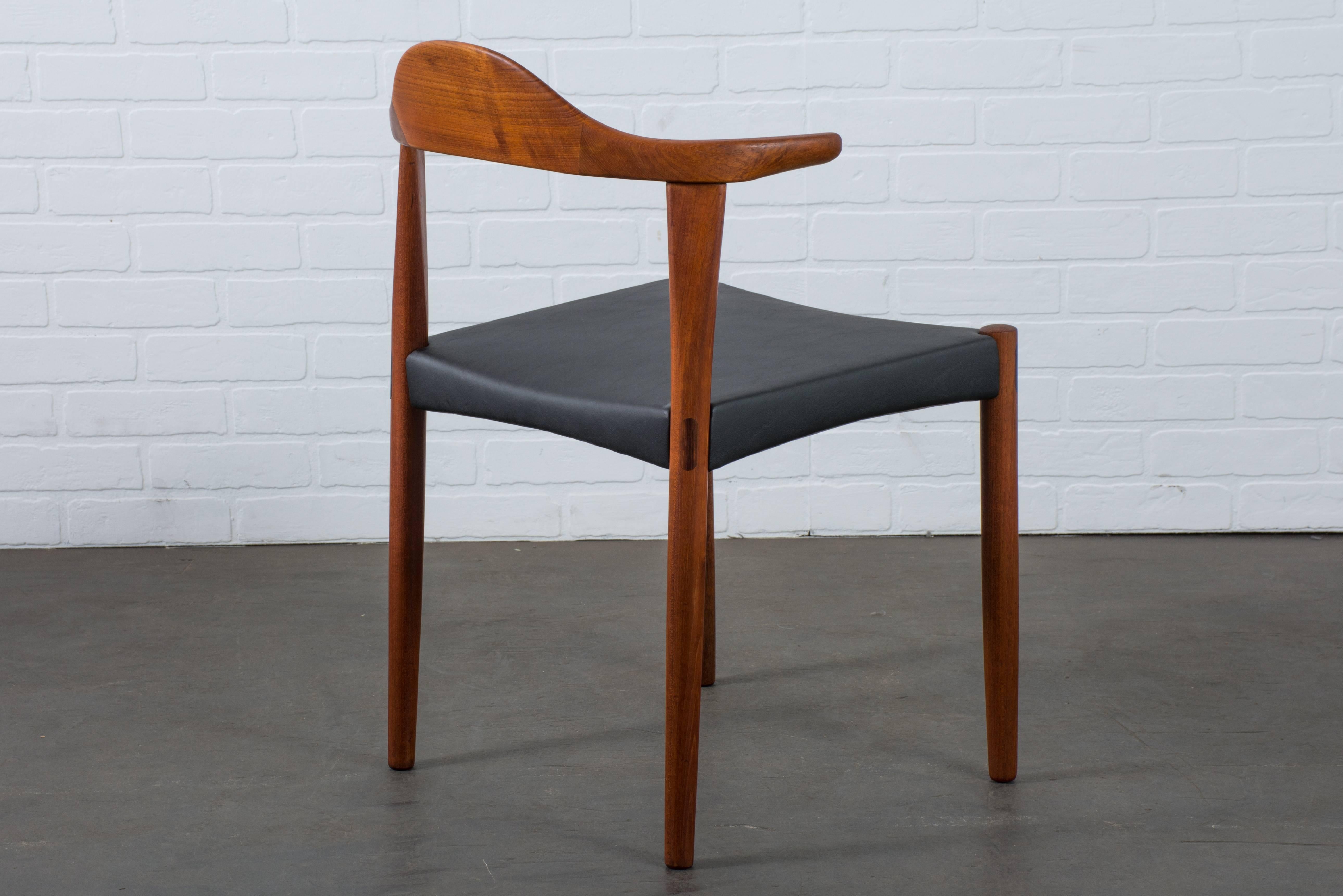 Six Danish Modern Teak Dining Chairs by Harry Ostergaard at 1stDibs