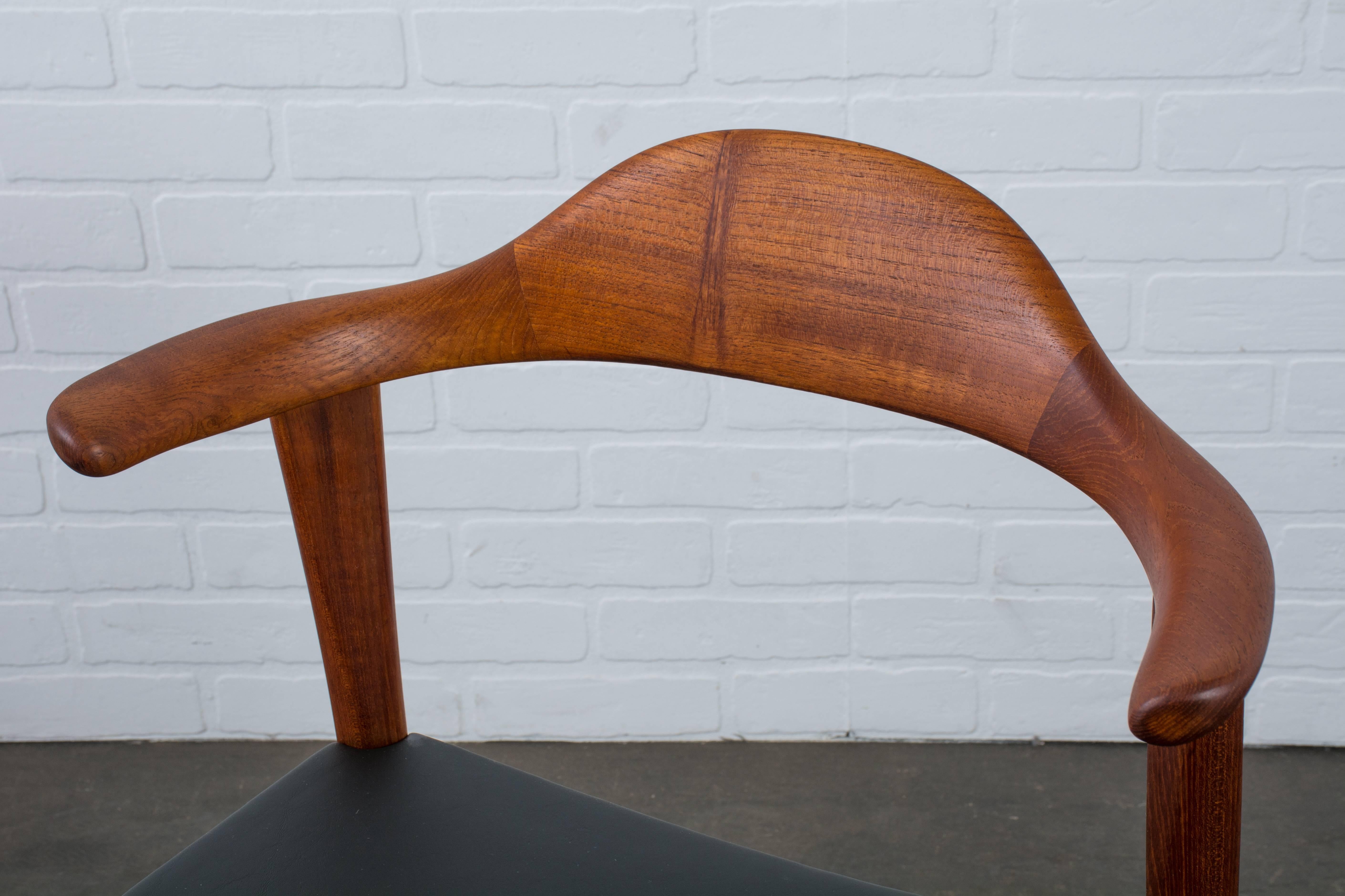 Six Danish Modern Teak Dining Chairs by Harry Ostergaard at 1stDibs