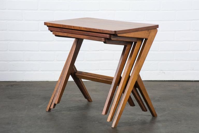 Set of Three Mid-Century Modern Nesting Tables at 1stDibs