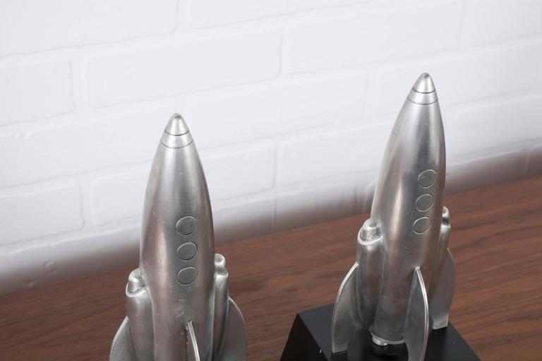 Pair of Vintage Mid-Century Rocket Bookends at 1stDibs
