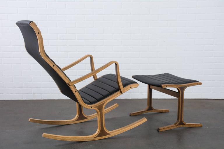 Mid-Century Heron Rocking Chair by Mitsumasa Sugasawa for Tendo Mokko ...