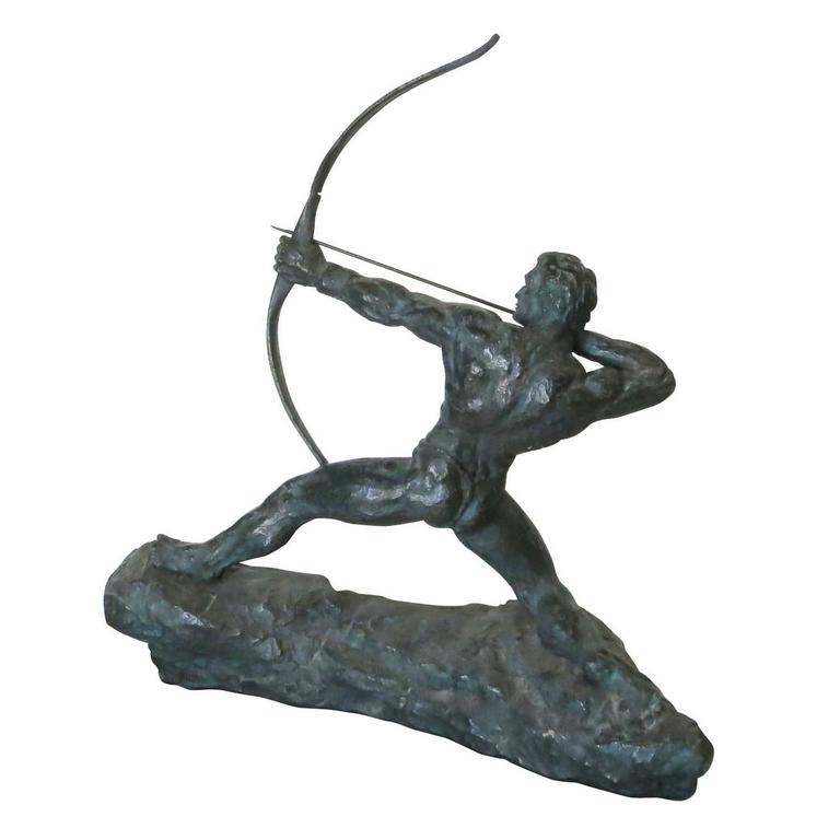 "Man with Bow" Archer Sculpture by Thomas Holland at 1stDibs | thomas ...