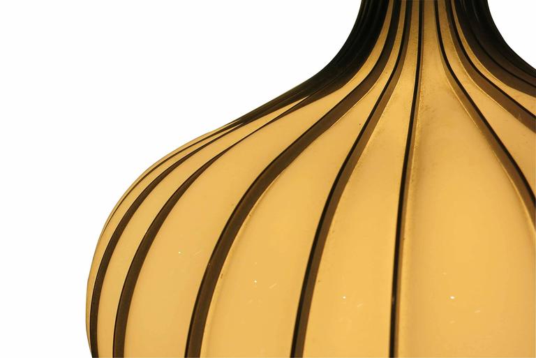 Italian Googie Style Caged Bubble Murano Glass Ceiling Pendant at 1stDibs