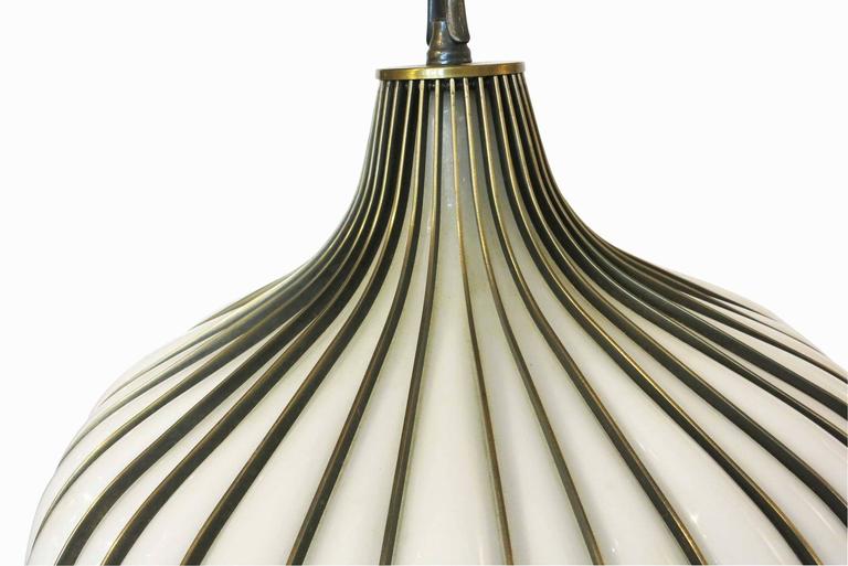 Italian Googie Style Caged Bubble Murano Glass Ceiling Pendant at 1stDibs