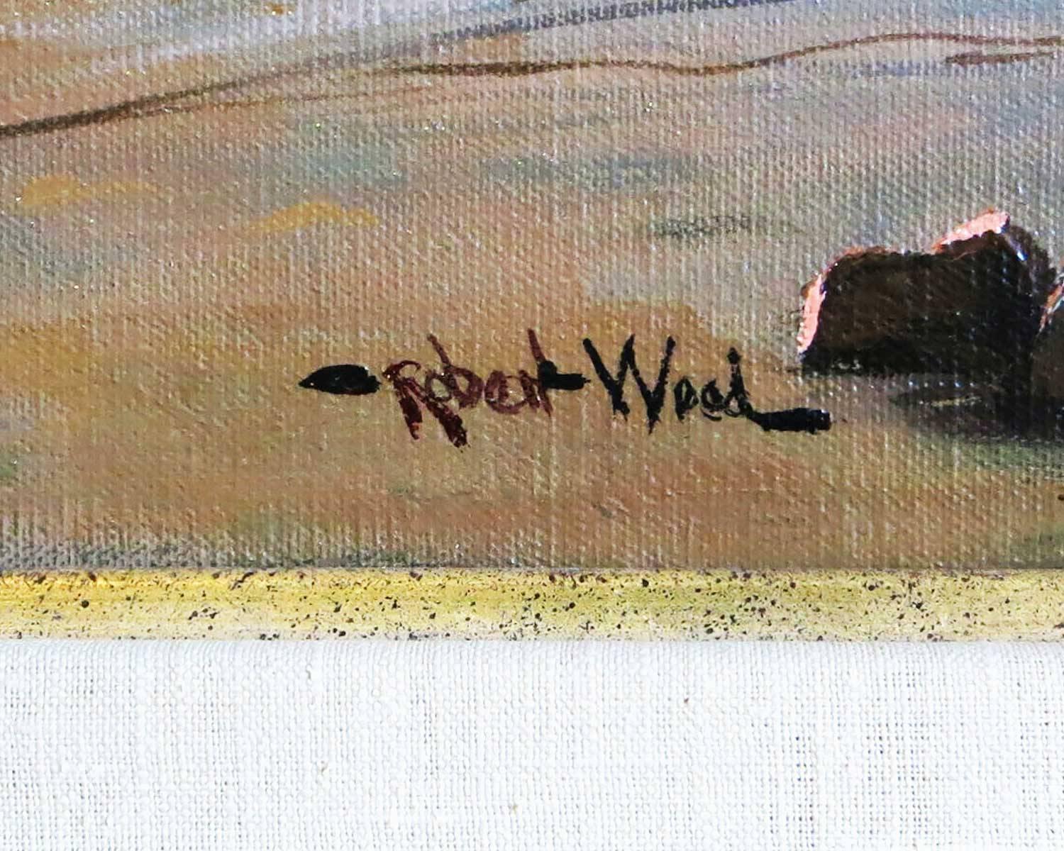 1963 "Surf of Sunset" Oil Painting by Robert Wood For Sale at 1stdibs