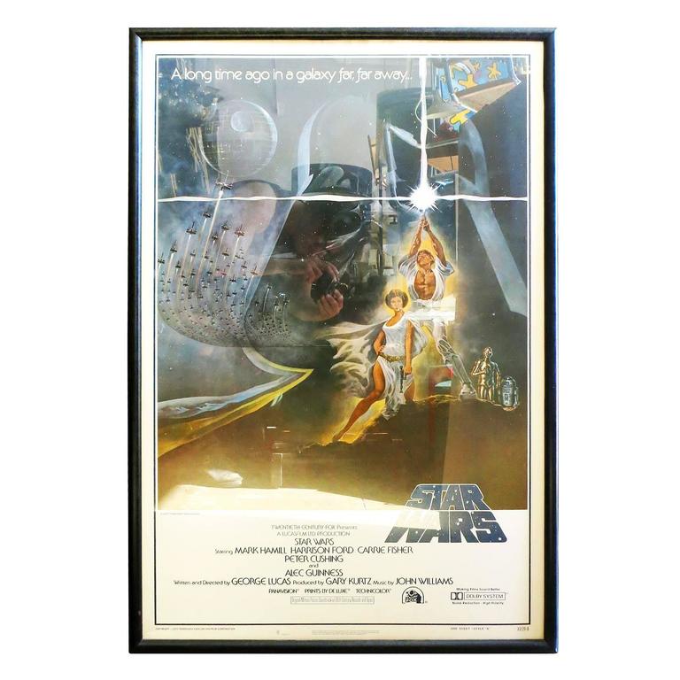 Original 1977 Star Wars 1st Printing One Sheet Rolled Poster at 1stDibs