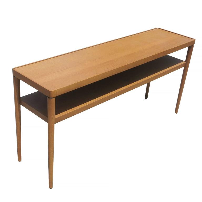 Two-Tier Danish Modern Teak Console Table at 1stdibs