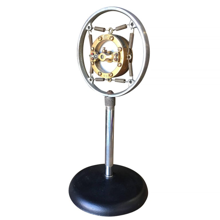 Double Button Carbon Microphone by Universal with Stand at 1stDibs ...