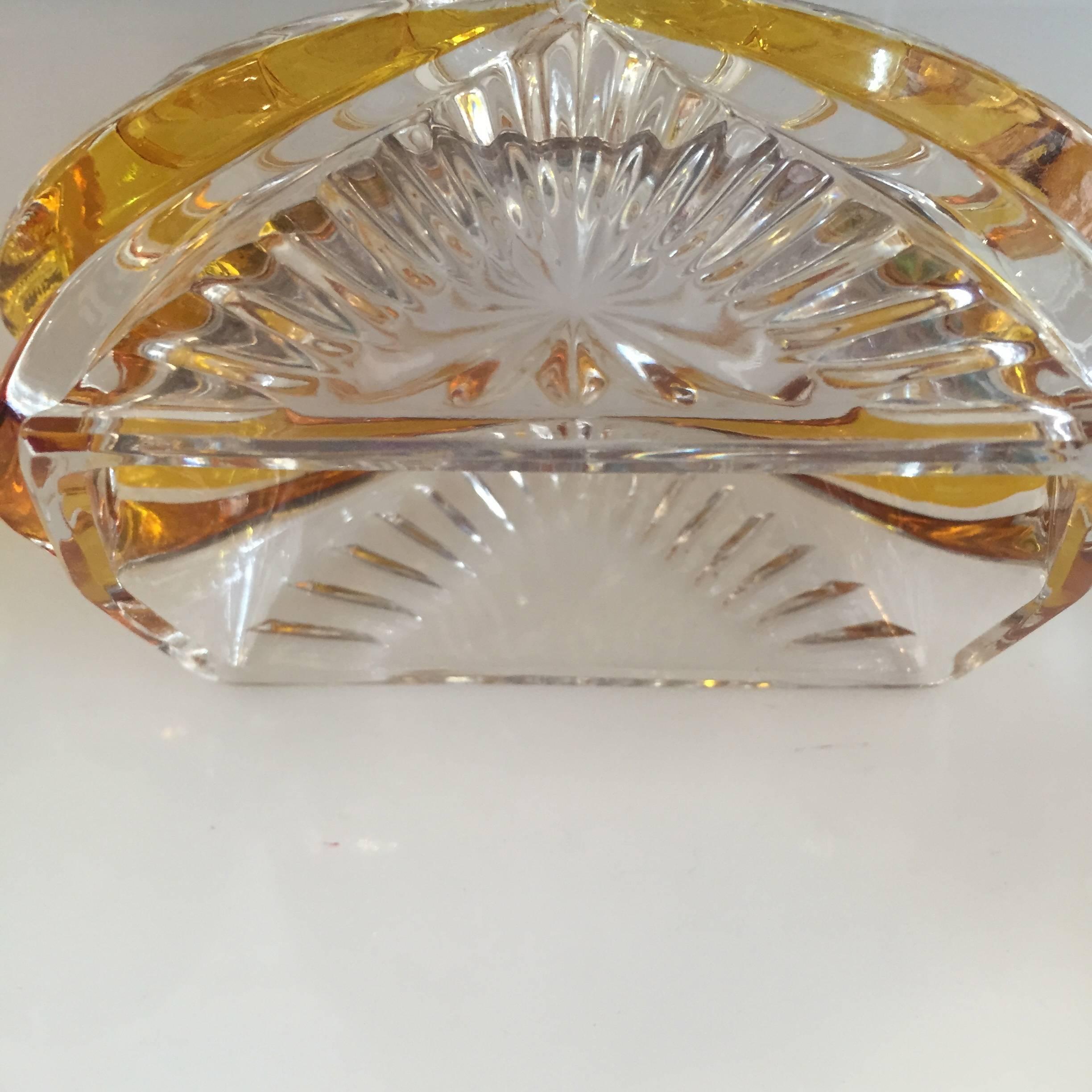 Mid century Hollywood Regency Glass Perfume Bottle at 1stDibs
