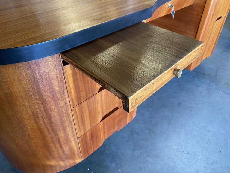 California Art Deco Fletcher Aviation Executive Desk by Frank Fletcher ...