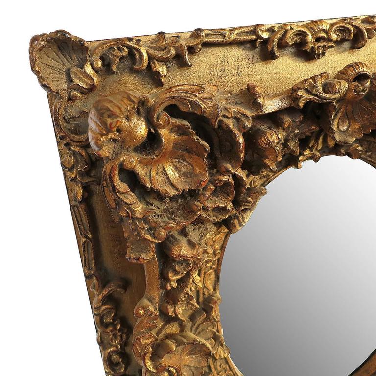 Vintage Rococo Vanity Wall Mirror at 1stdibs
