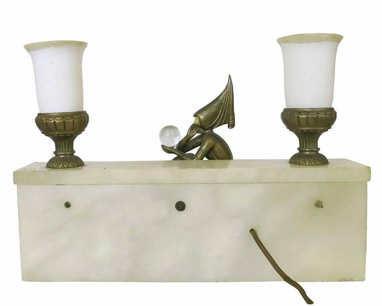 Large Stepped Art Deco Harlequin Lamp by JB Hirsch For Sale at 1stDibs ...