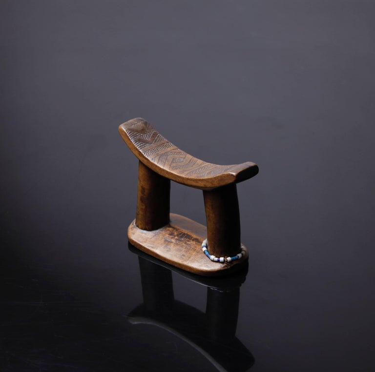 East African Wooden Headrest at 1stDibs