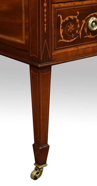 Mahogany Inlaid Writing Desk by Maple and Co at 1stDibs