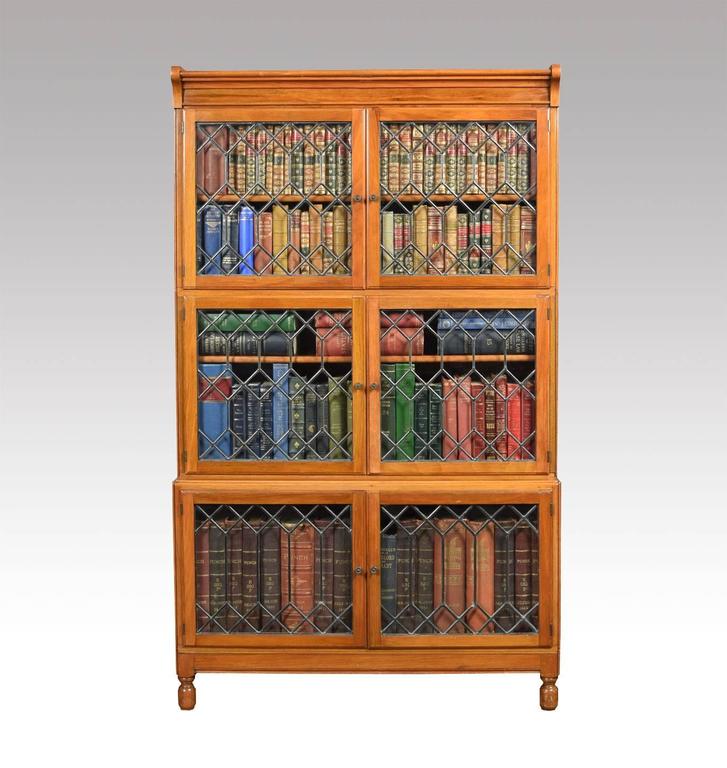 Walnut Three Sectional Bookcases by Minty Library Specialist’s Oxford ...