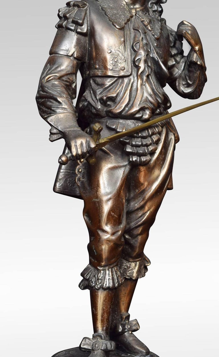 19th Century Bronzed Figure of a Cavalier at 1stDibs