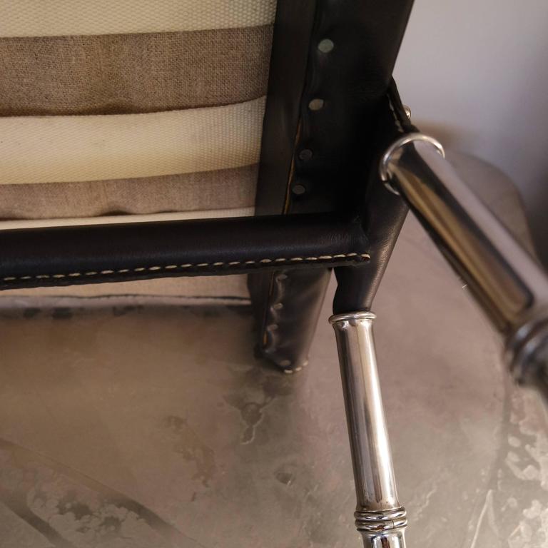 Jacques Adnet Stool at 1stDibs