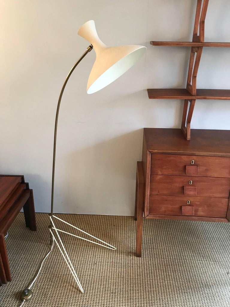Floor lamp by Louis Kalff For Sale at 1stDibs