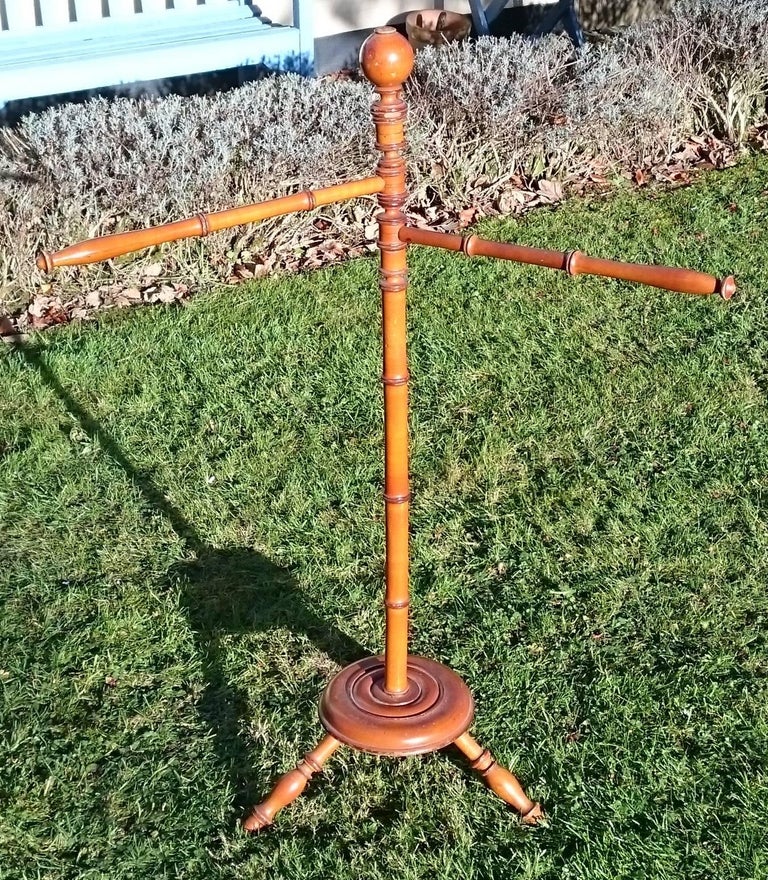 19th Century Victorian Period Simulated Bamboo Towel Rail / Linen Rail ...