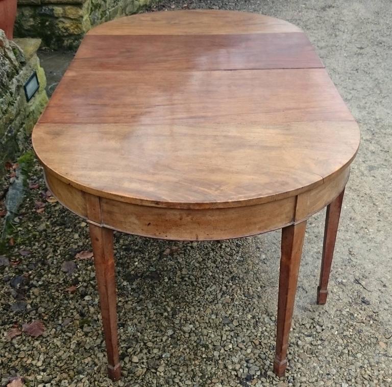 George III Period Mahogany 18th Century Antique D End Dining Table at ...