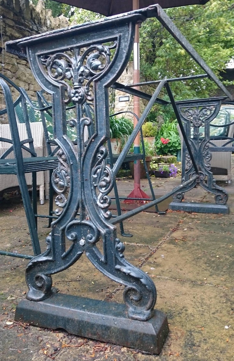 19th Century Victorian Cast Iron Antique Table Base at 1stDibs