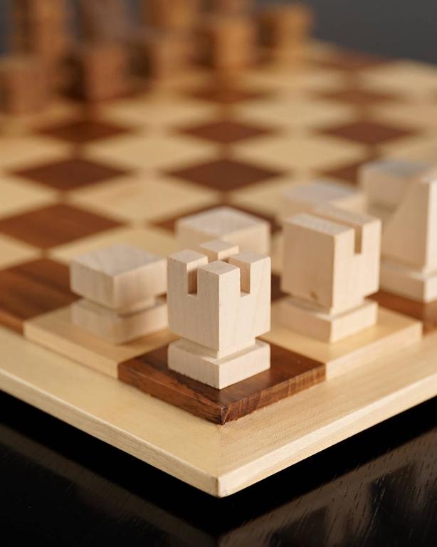 Danish Modern Chess Set by Henning Bang at 1stDibs | danish chess set