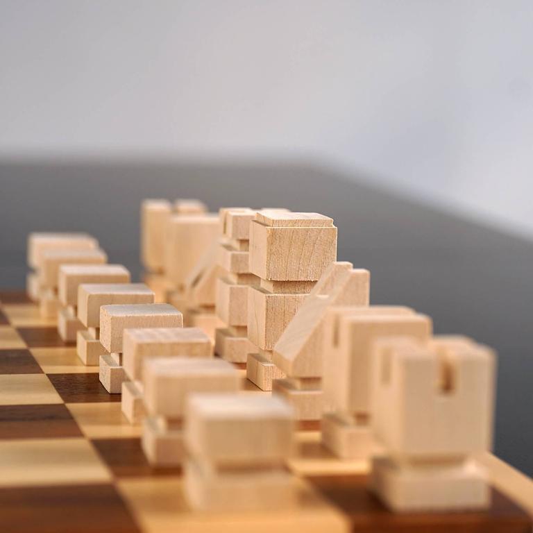 Danish Modern Chess Set by Henning Bang at 1stDibs | danish chess set