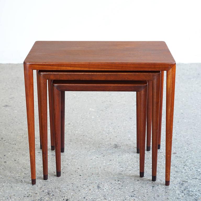 Danish Nesting Tables by Erik Riisager Hansen at 1stDibs