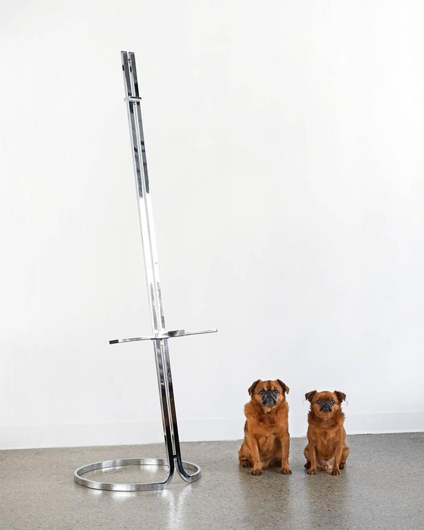 Modern Chrome-Plated Easel at 1stDibs | modern easel stand, chrome easel