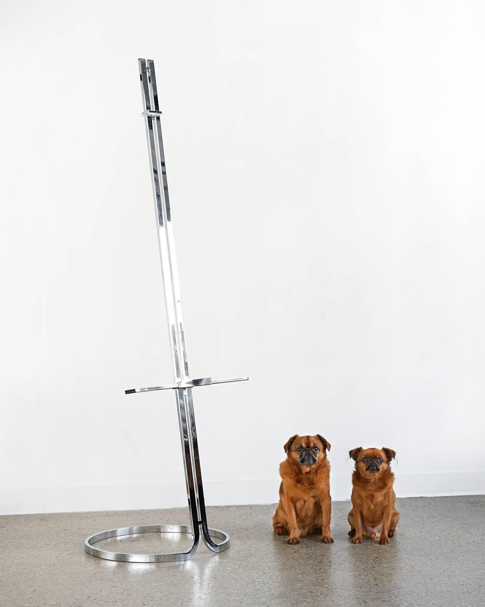 Modern Chrome-Plated Easel at 1stDibs | modern easel stand, chrome easel