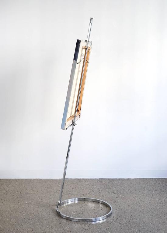 Modern Chrome-Plated Easel at 1stDibs | modern easel stand, chrome easel