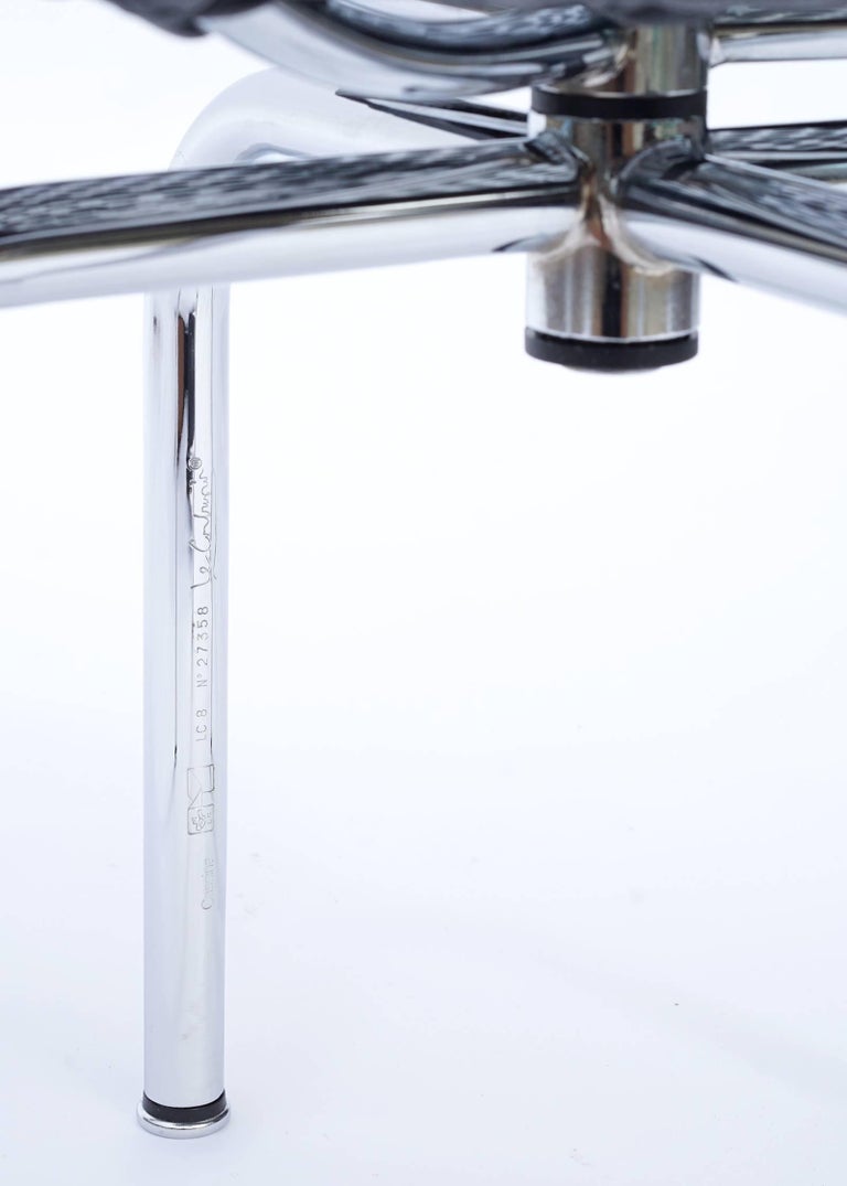 Corbusier LC8 Swivel Stool at 1stDibs | le corbusier lc8