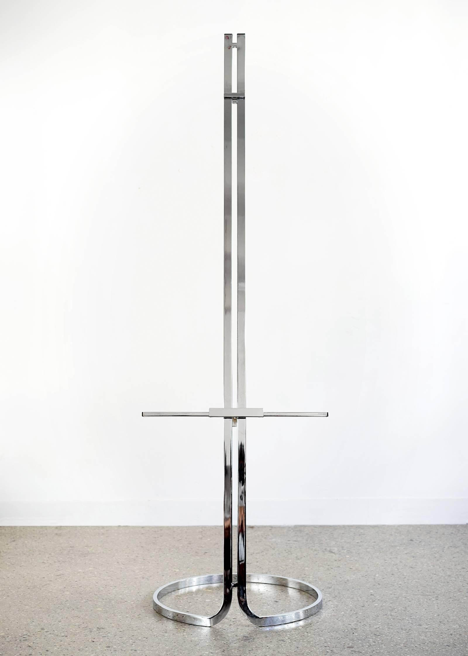 Modern Chrome-Plated Easel at 1stDibs | modern easel stand, chrome easel