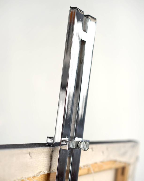 Modern Chrome-Plated Easel at 1stDibs | modern easel stand, chrome easel