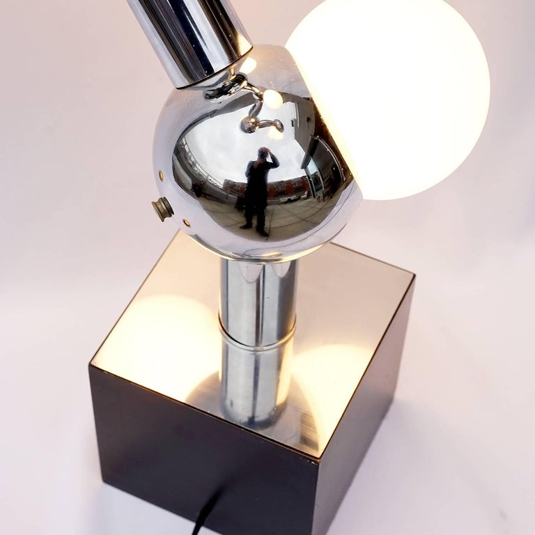 Space Age Chrome Molecule Lamp at 1stDibs