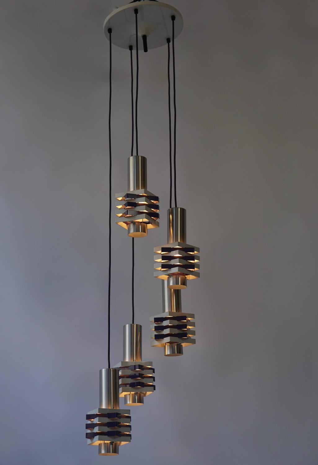 Mid-Century Modern Adjustable Light Fixture or Chandelier For Sale at ...