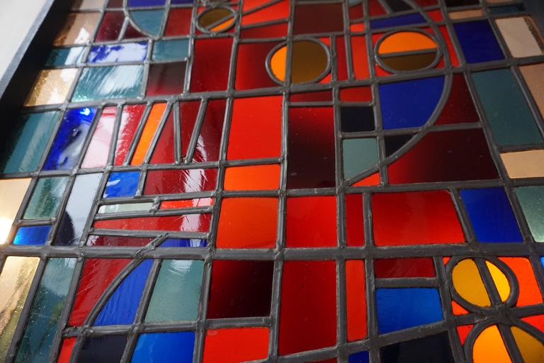 Large Stained Glass Window Panel at 1stDibs | large stained glass ...