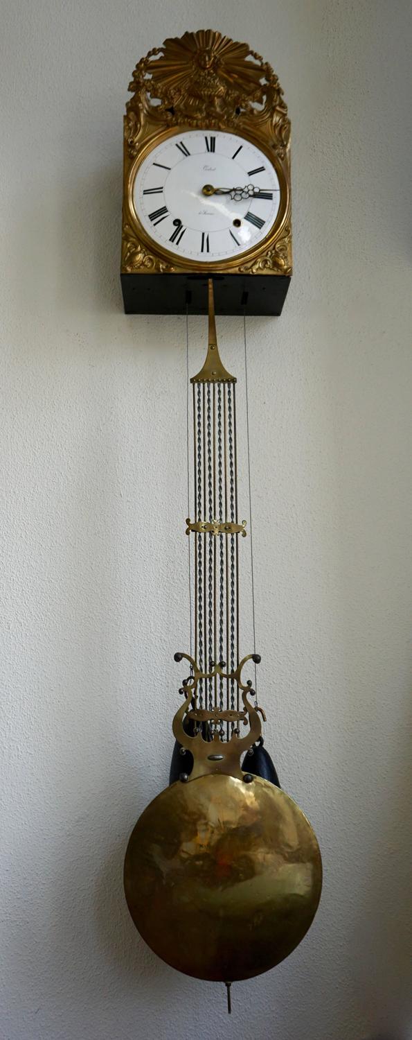 Comtoise Clock Work with Lyre Pendulum at 1stdibs