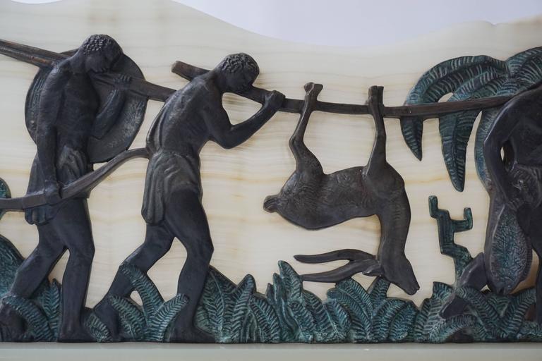 Art Deco Bronze and Onyx Hunting Sculpture For Sale at 1stDibs | onyx ...