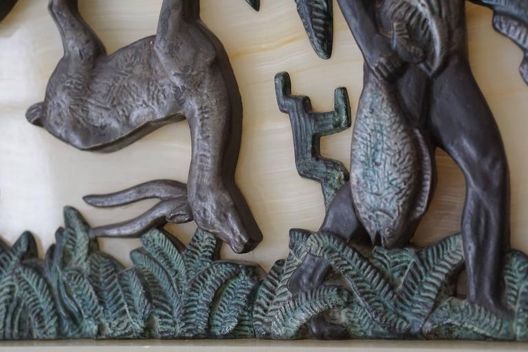 Art Deco Bronze and Onyx Hunting Sculpture For Sale at 1stDibs | onyx ...