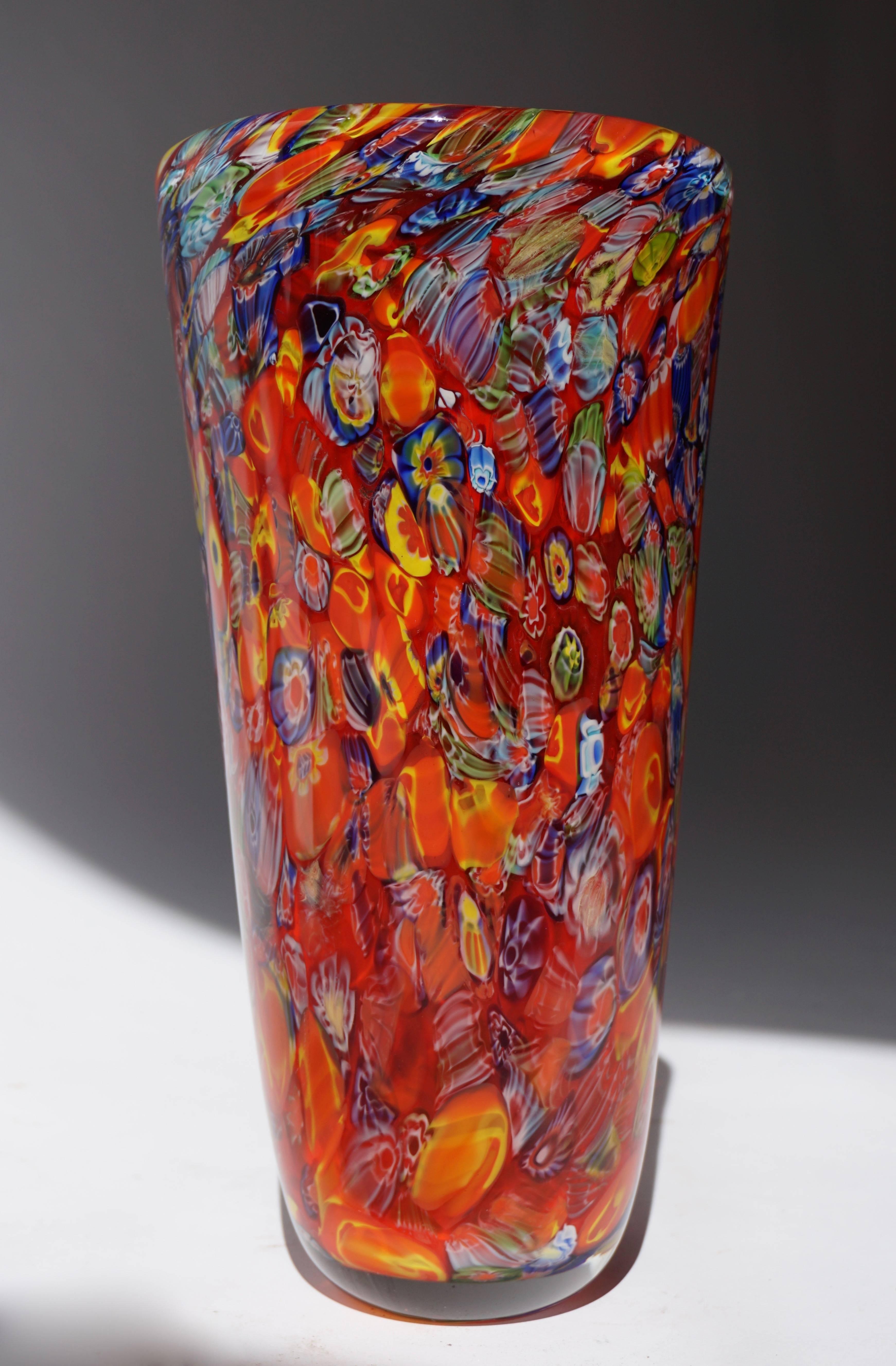 Murano Glass Vase For Sale at 1stDibs