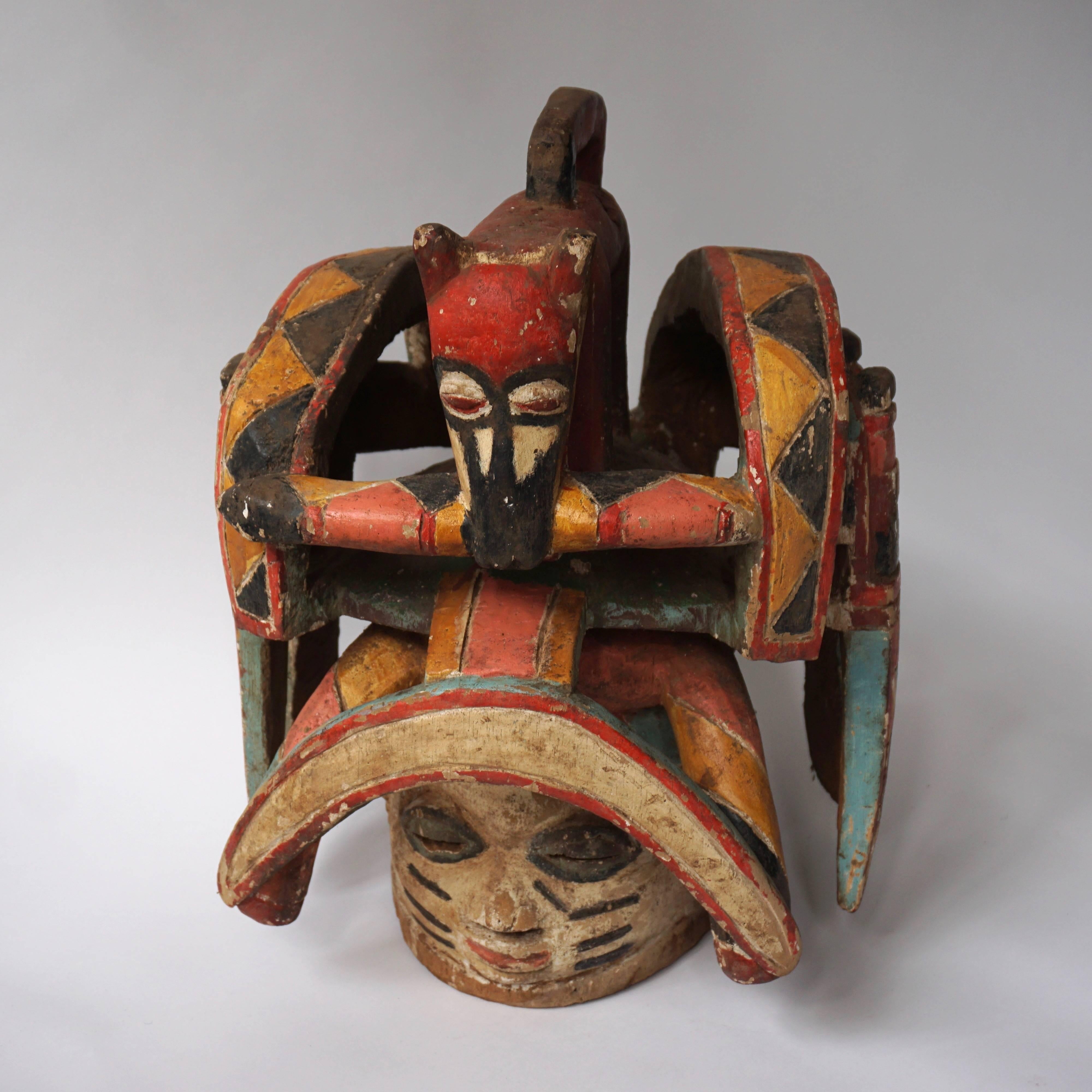 Oro Efe Gelede Mask, Nigeria For Sale at 1stDibs | efe mask, gelede ...