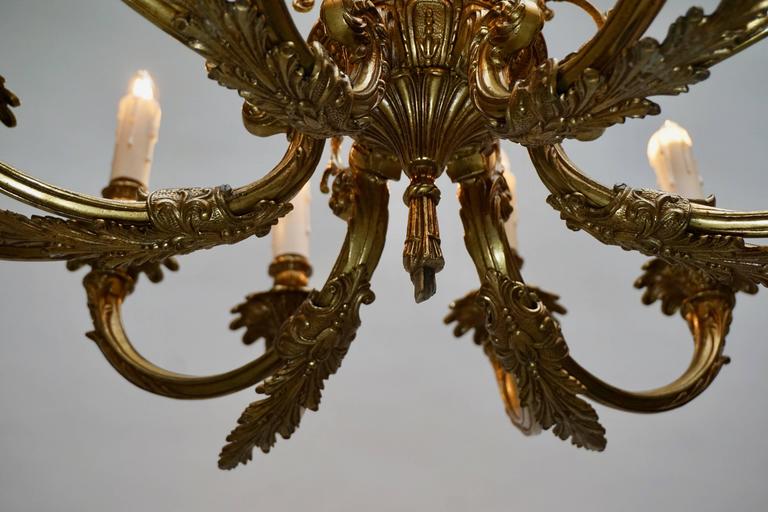 Bronze Chandelier For Sale at 1stDibs