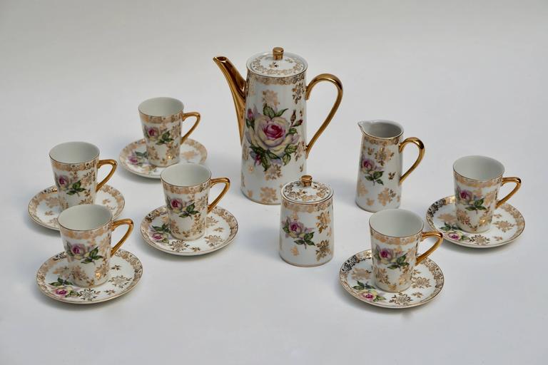 Porcelain Tea and Coffee Service, circa 1950 at 1stDibs