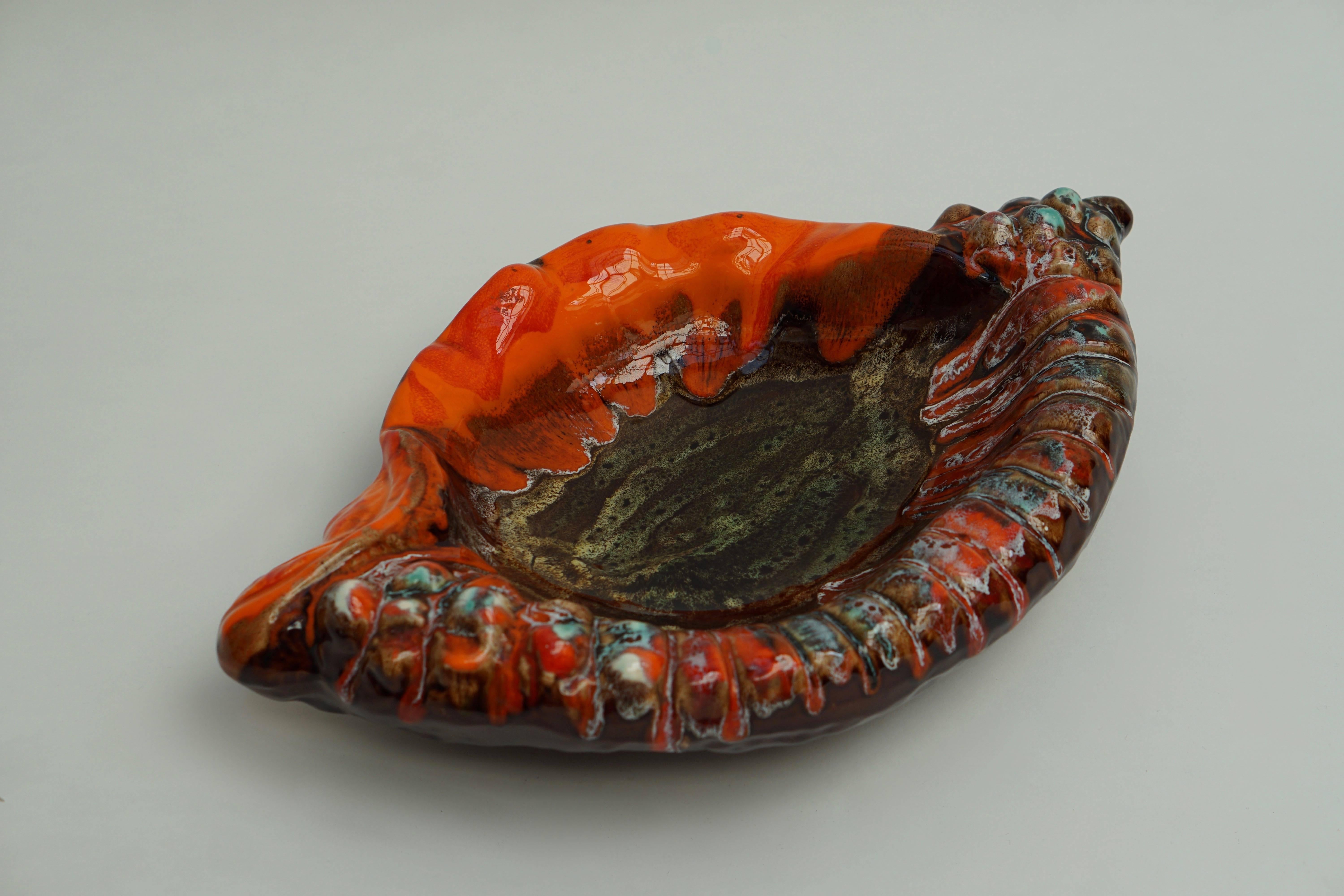 Vallauris Colorful Vintage Pottery Ceramic Bowl For Sale at 1stDibs ...