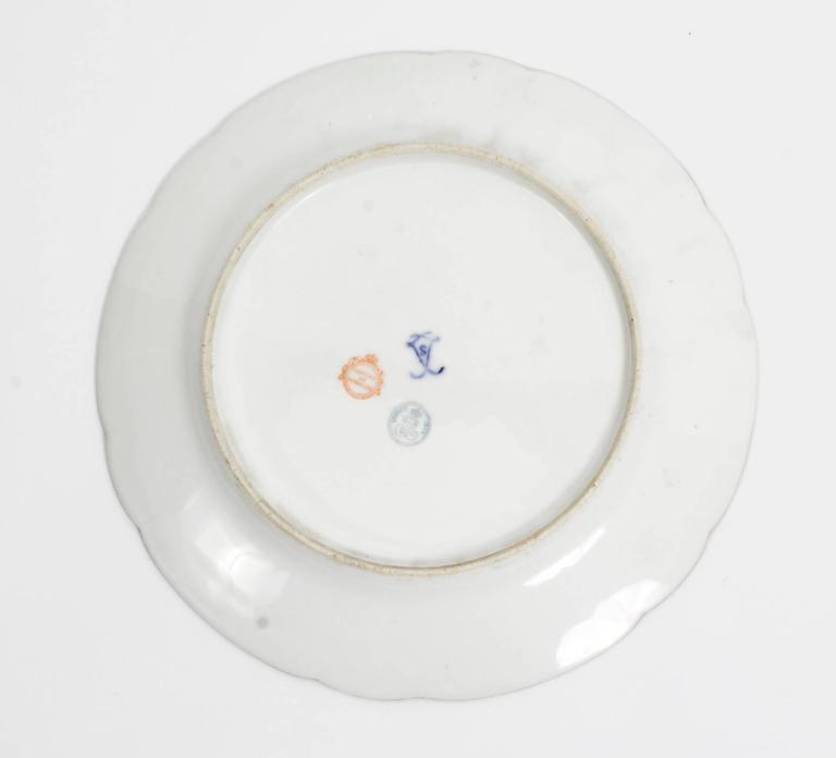 Antique Pair of French Cabinet Plates and Amorini x Boucher, circa 1900 ...