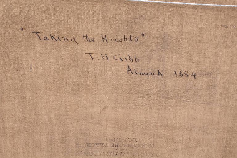 Antique Oil Painting by Thomas Henry Gibb of Red Deer Signed at 1stDibs