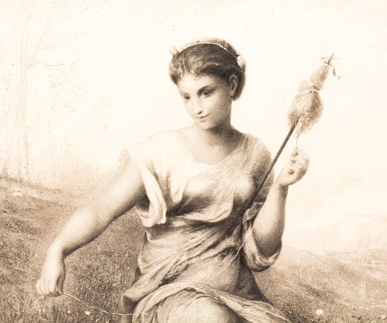 19th Century Pair of Classical Prints by Pierre Olivier Joseph Coomans ...