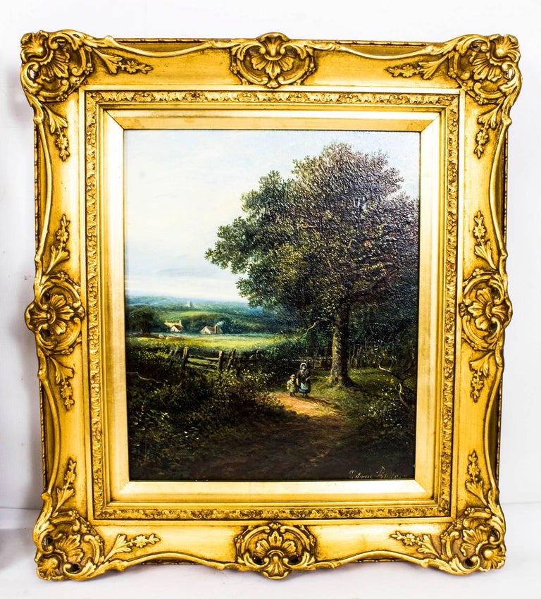 19th Century Pair of Oil Paintings Edwin Buttery at 1stDibs
